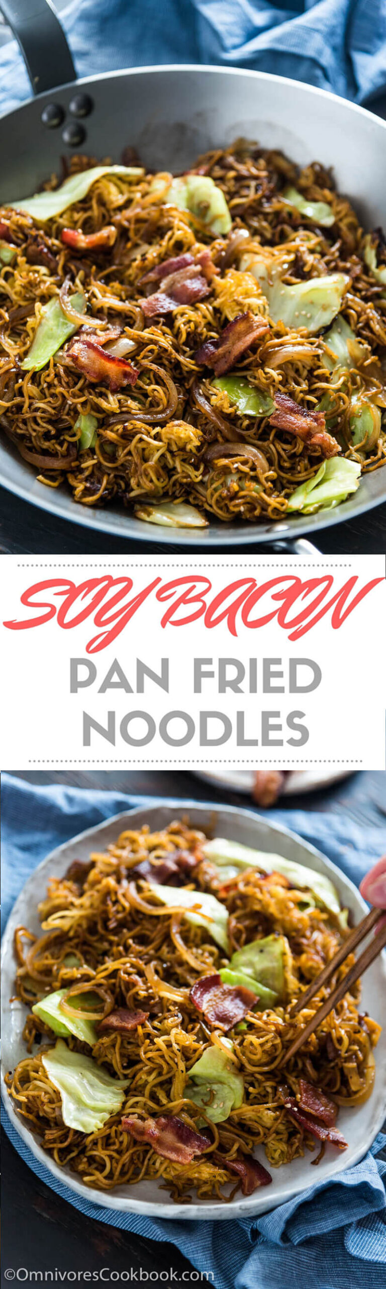 Bacon Pan Fried Noodles - Omnivore's Cookbook