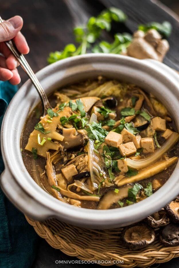 Vegetarian Hot And Sour Soup Omnivores Cookbook