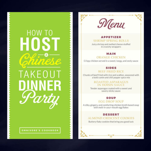 Chinese Takeout Dinner Party - Chinese Dinner Party Menu #1 - Omnivore ...