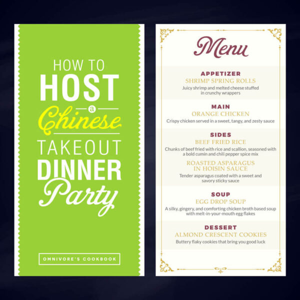 Chinese Takeout Dinner Party - Chinese Dinner Party Menu #1 - Omnivore ...