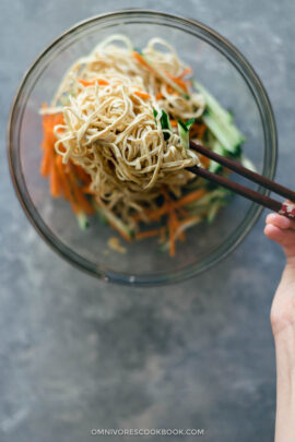 Chinese Sliced Tofu Salad (凉拌豆腐丝) - Omnivore's Cookbook