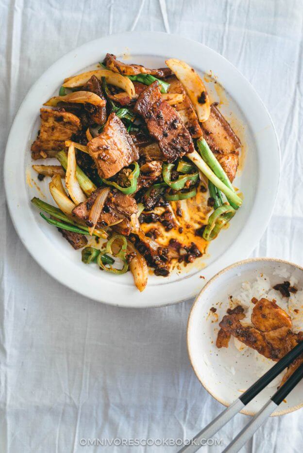Twice Cooked Pork (回锅肉) & A Sauce Recipe - Omnivore's Cookbook