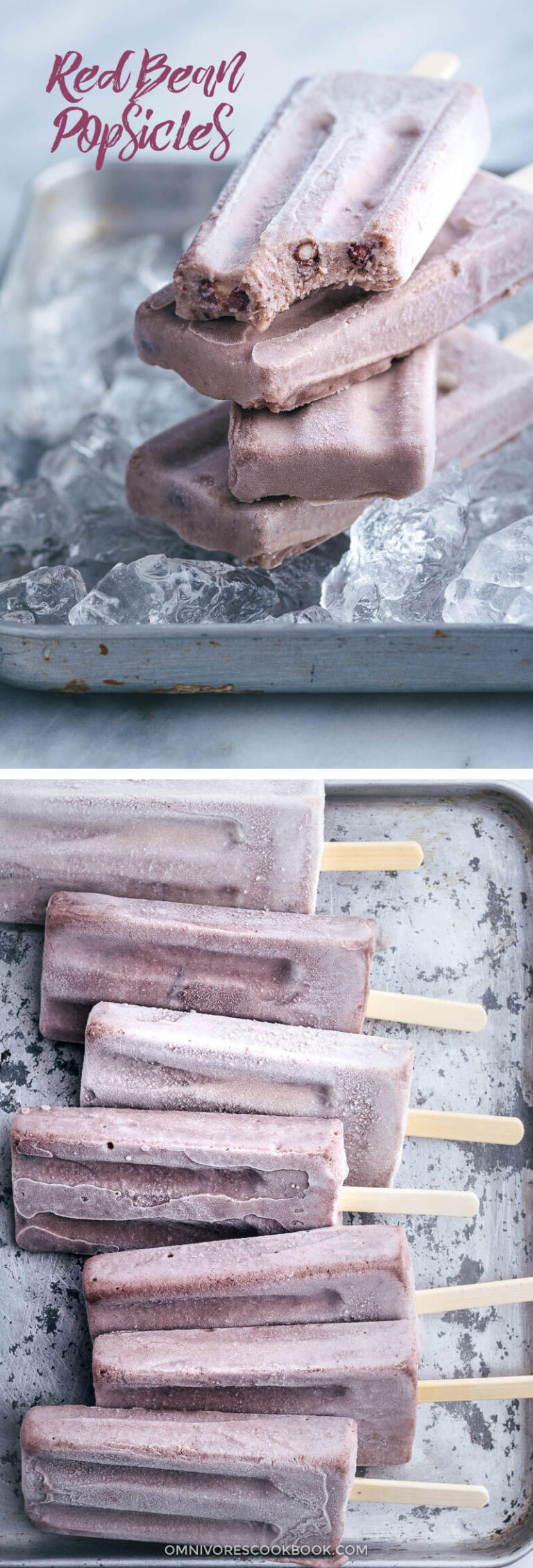 Creamy Red Bean Popsicles (红豆冰棍) - Omnivore's Cookbook