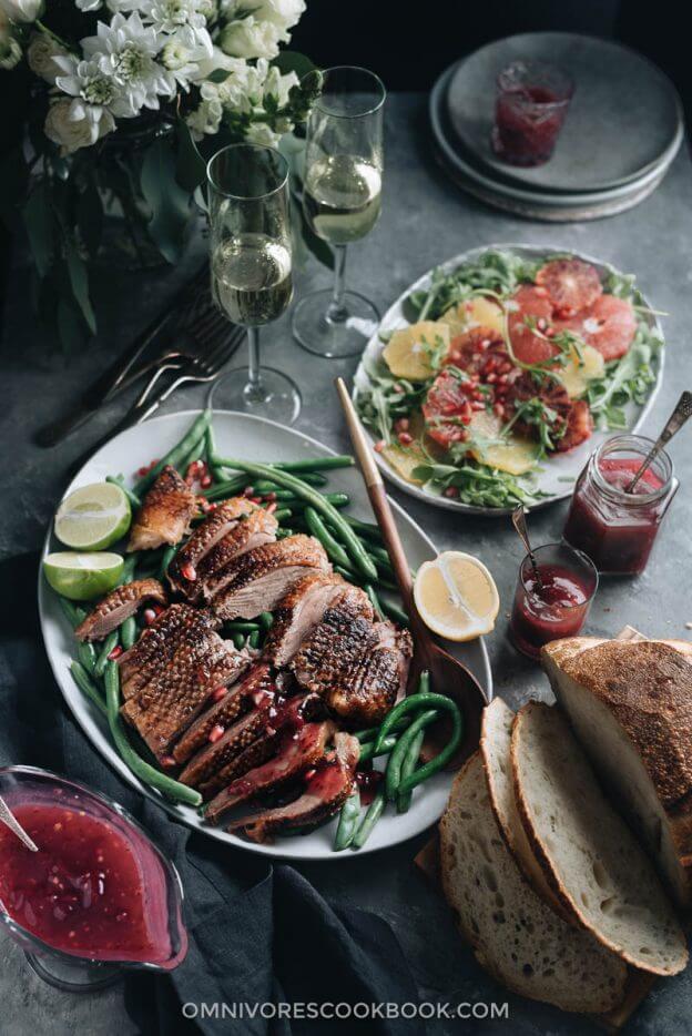 Slow Roast Goose With Black Currant Sauce - Omnivore's Cookbook