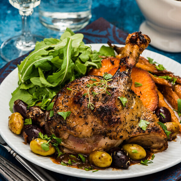 Mediterranean Slow Roast Duck with Olive Sauce - Omnivore's Cookbook