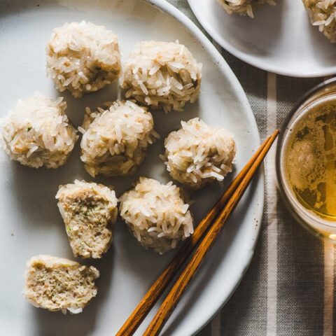 Pearl Balls (Steamed meatballs in sticky rice, 珍珠丸子) - Omnivore's Cookbook