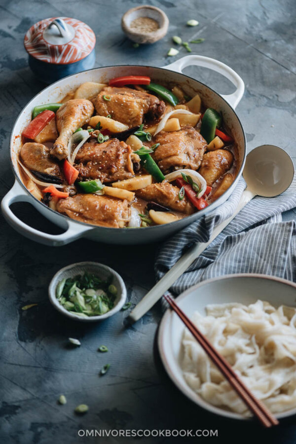Da Pan Ji (Chicken Potato Stew with Noodles, 大盘鸡) - Omnivore's Cookbook