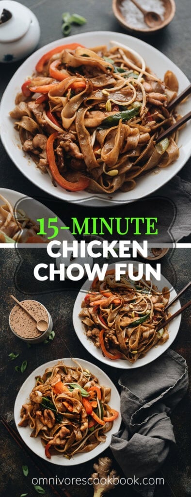 15-Minute Chicken Chow Fun (Chicken Fried Rice Noodles) - Omnivore's ...