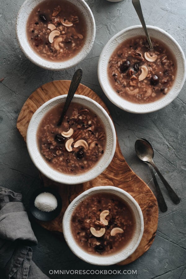 Eight Treasure Congee (八宝粥) - Omnivore's Cookbook