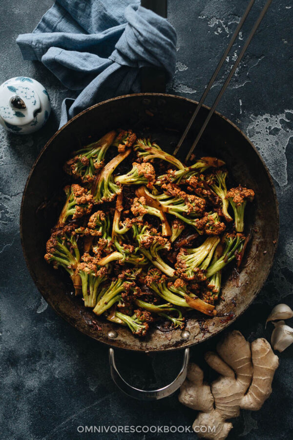 Chinese Cauliflower Stir Fry (干锅菜花) - Omnivore's Cookbook