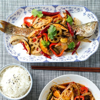 Chinese Spicy Roast Fish (重庆烤鱼) - Omnivore's Cookbook