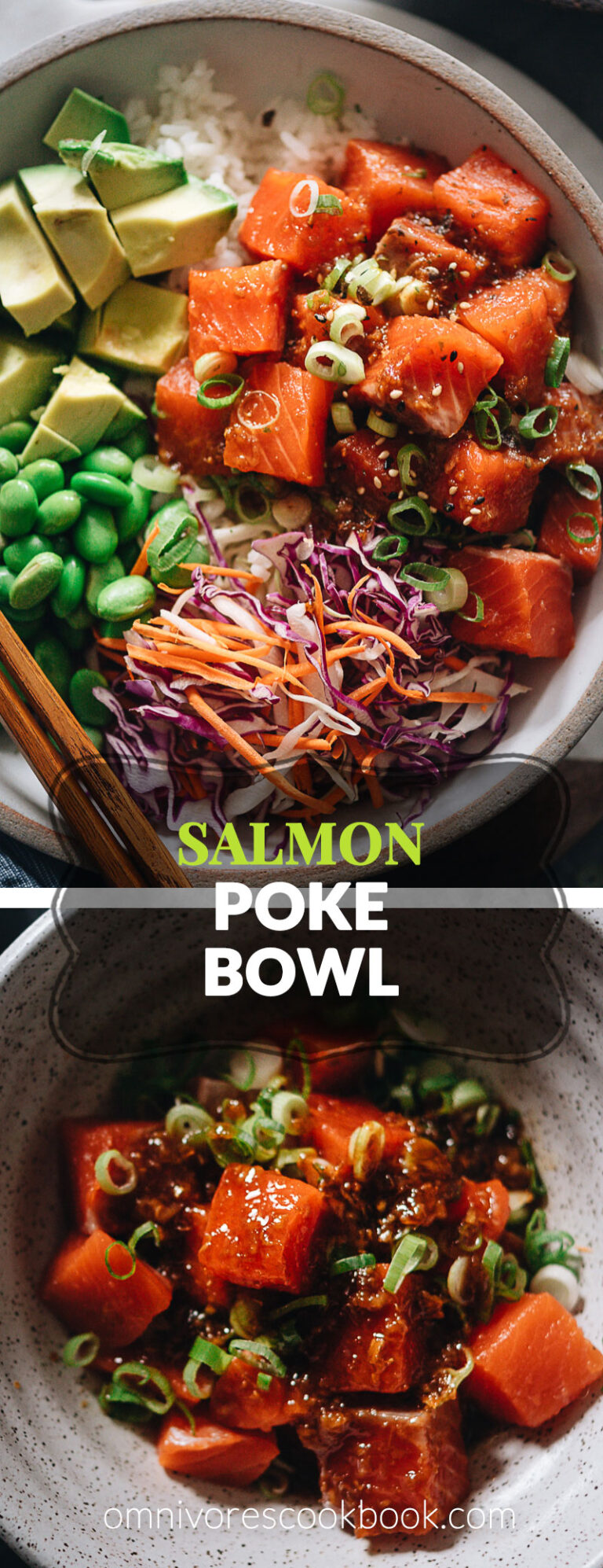 Salmon Poke Bowl - Omnivore's Cookbook