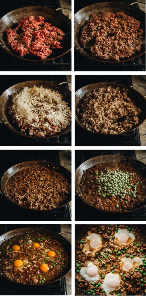 Cantonese Ground Beef Rice and Eggs (窝蛋牛肉) - Omnivore's Cookbook