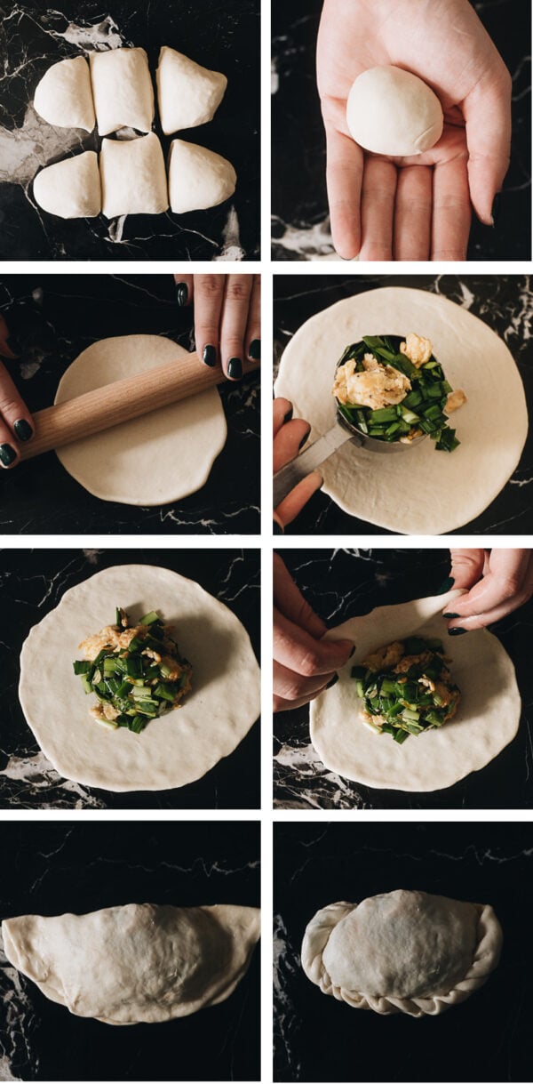 Chinese Chive Pockets (韭菜盒子, Chinese Chive Dumplings) - Omnivore's Cookbook