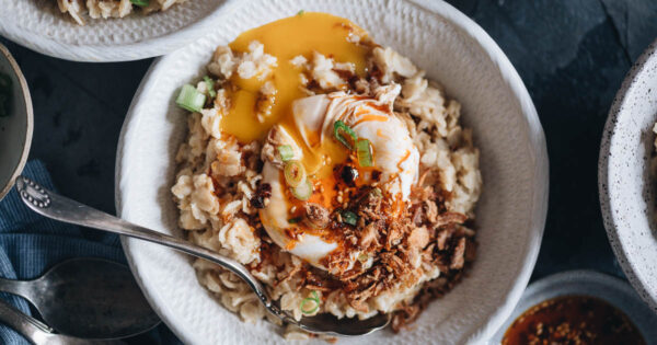 5-Ingredient Savory Oatmeal (Chinese-Style) - Omnivore's Cookbook