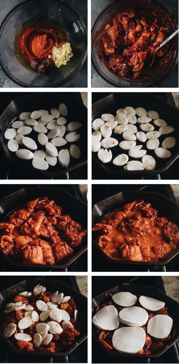 Korean Fire Chicken (Cheese Buldak) - Omnivore's Cookbook