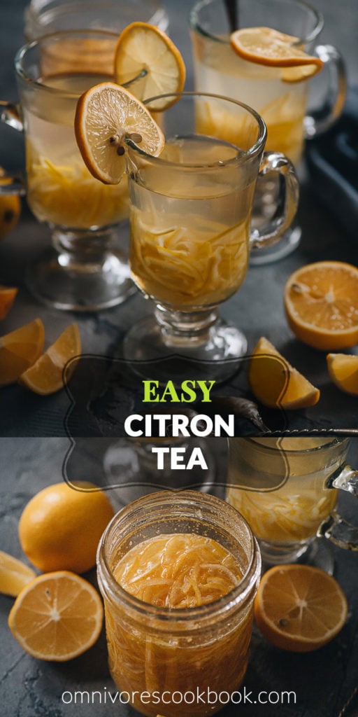 Easy Citron Tea (Made with Meyer Lemons) - Omnivore's Cookbook