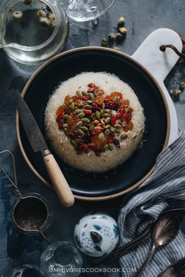Eight Treasure Rice (八宝饭, Chinese Rice Pudding) - Omnivore's Cookbook