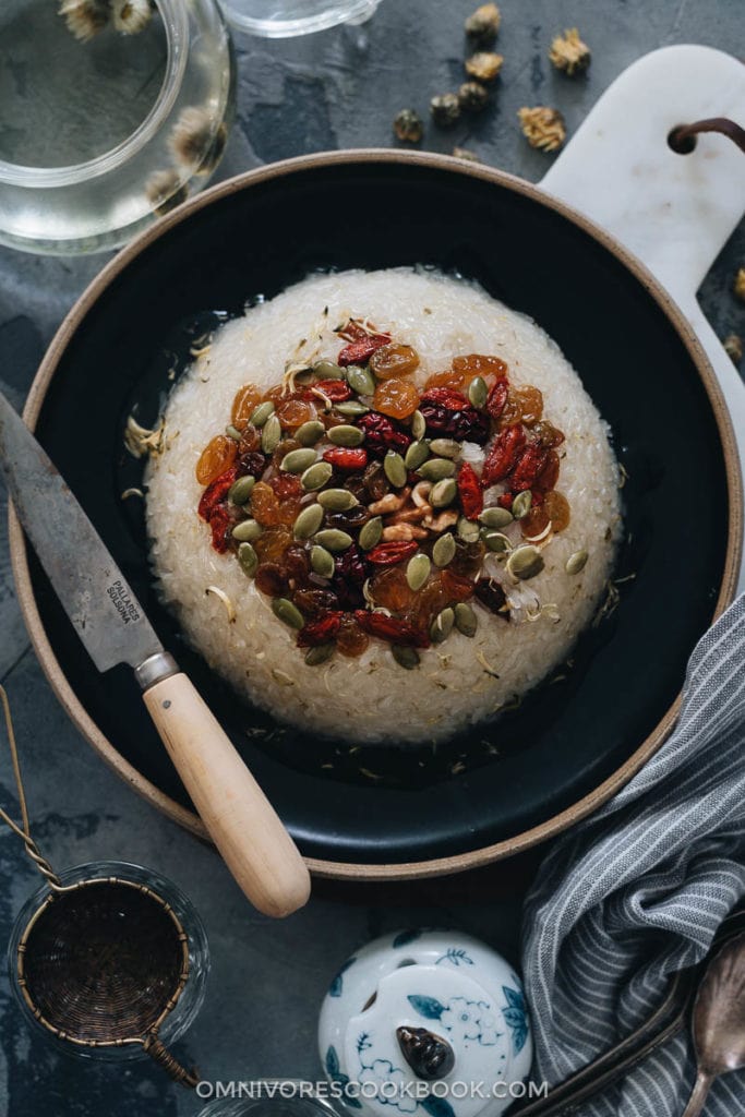 Eight Treasure Rice (八宝饭, Chinese Rice Pudding) - Omnivore's Cookbook