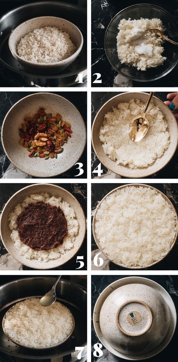 Eight Treasure Rice (八宝饭, Chinese Rice Pudding) - Omnivore's Cookbook