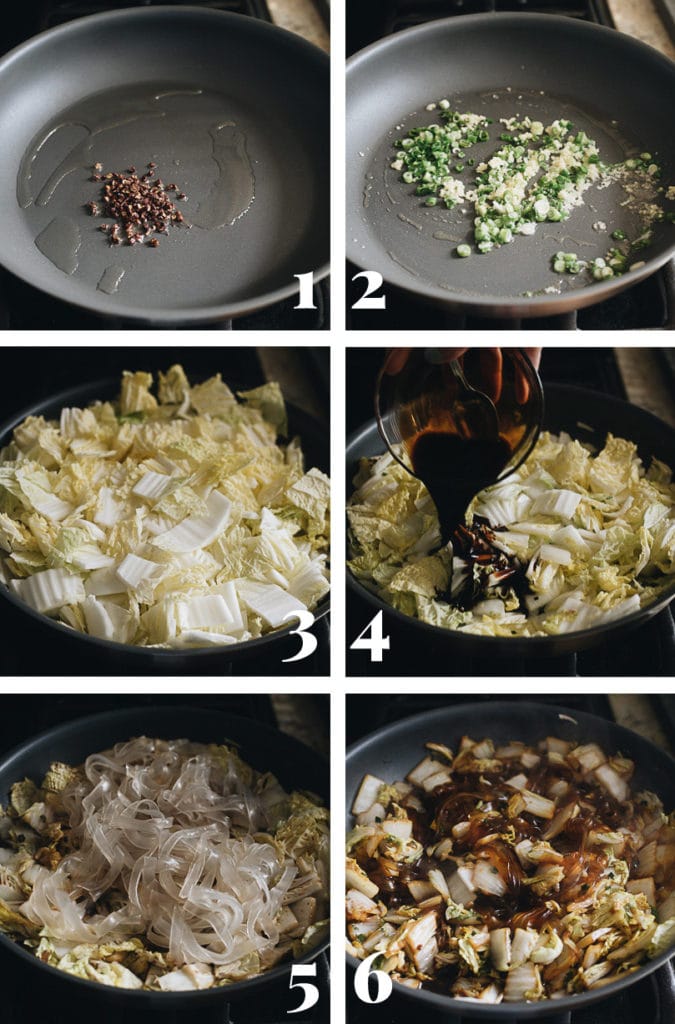 Chinese Napa Cabbage with Glass Noodles - Omnivore's Cookbook