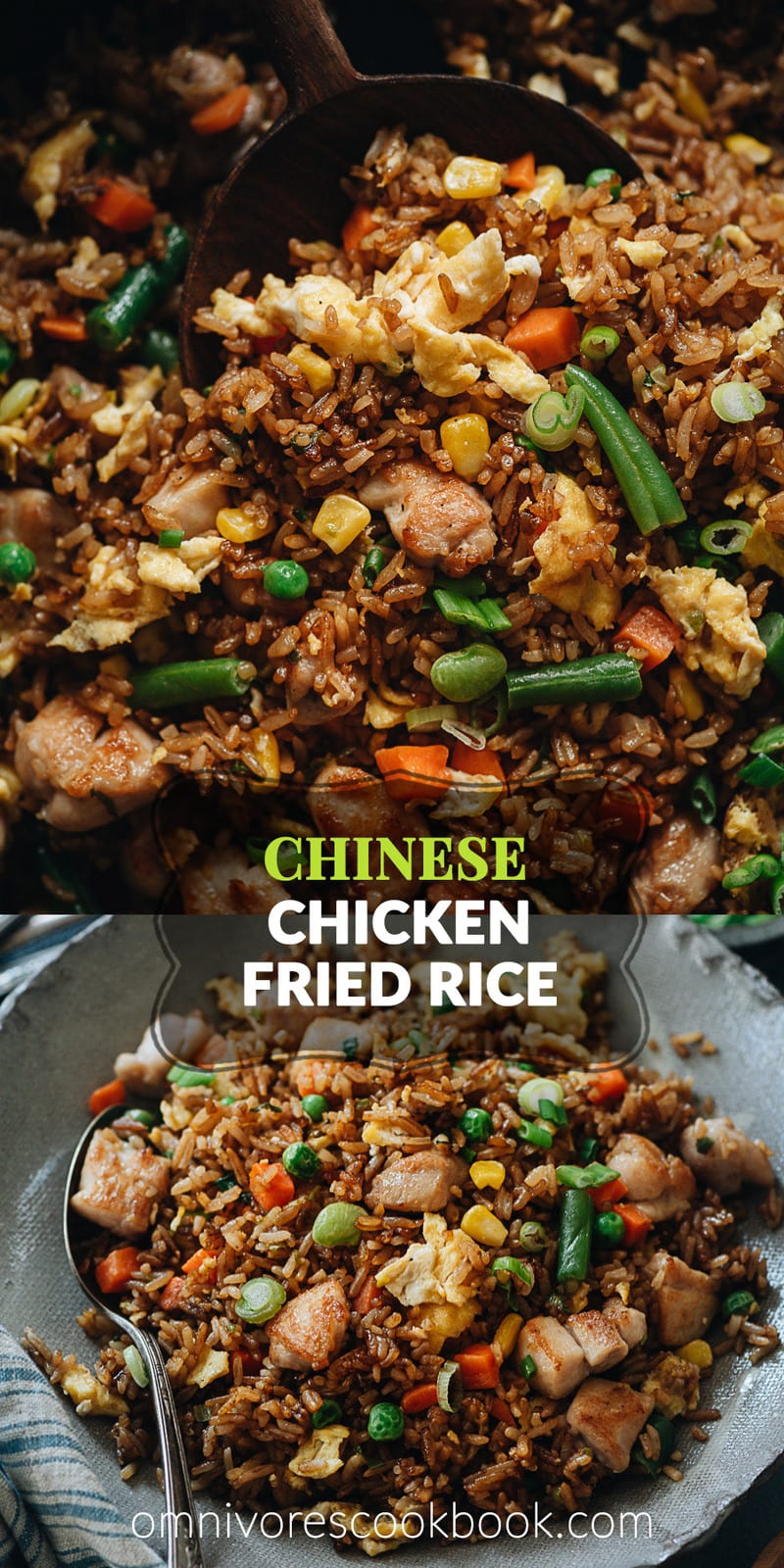 Chicken Fried Rice (鸡肉炒饭) - Omnivore's Cookbook