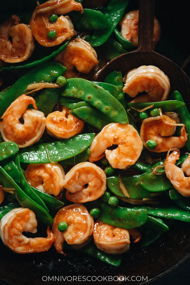 Shrimp and Snow Peas - Omnivore's Cookbook
