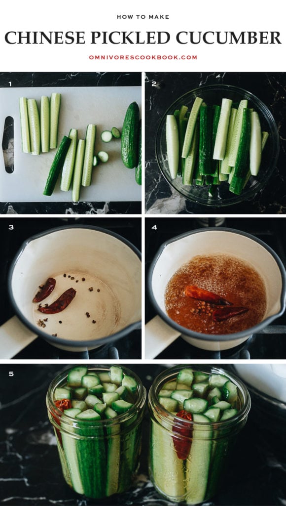 Chinese Pickled Cucumber (A Quick Pickle Recipe) - Omnivore's Cookbook