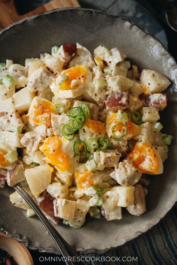 Creamy Chicken Potato Salad - Omnivore's Cookbook