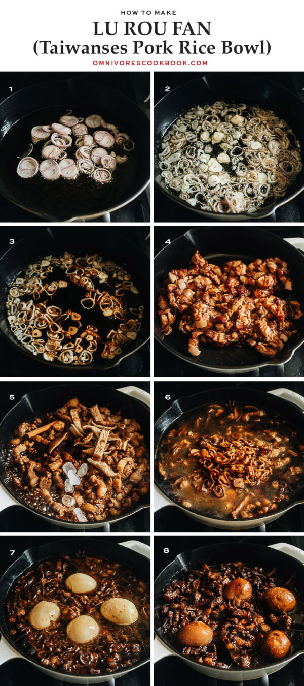 Lu Rou Fan (Taiwanses Pork Rice Bowl) - Omnivore's Cookbook