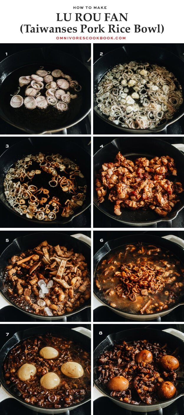 Lu Rou Fan (Taiwanses Pork Rice Bowl) - Omnivore's Cookbook