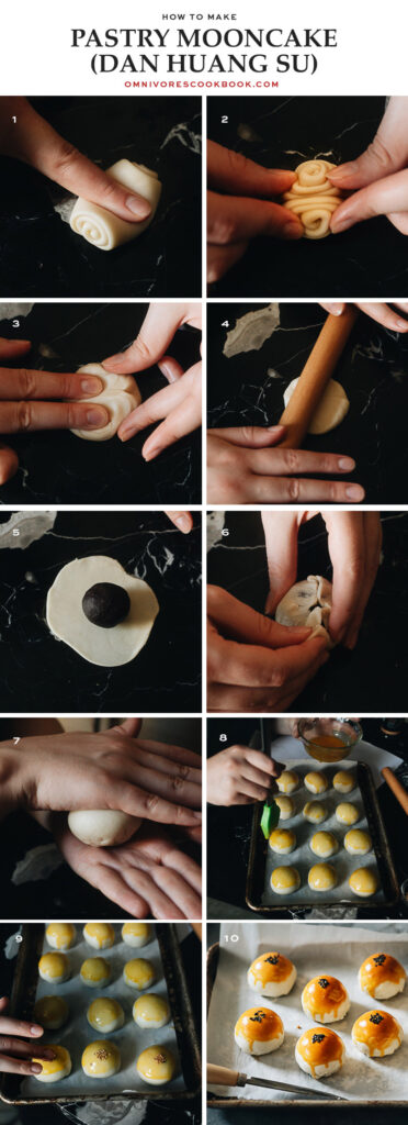 Dan Huang Su (Pastry Mooncake with Salty Egg Yolk, 蛋黄酥) - Omnivore's ...