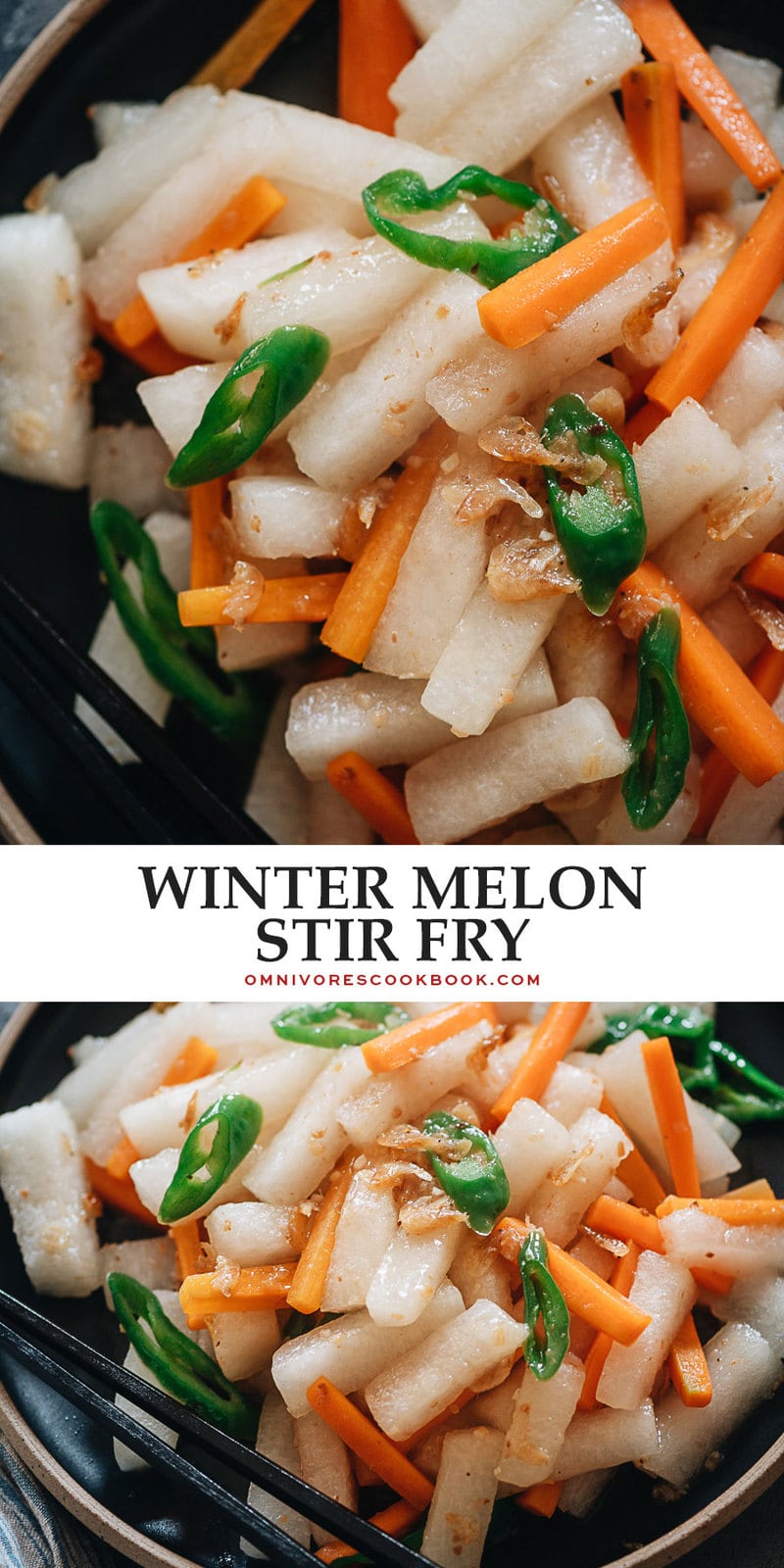 Winter Melon Stir Fry (虾皮炒冬瓜) - Omnivore's Cookbook