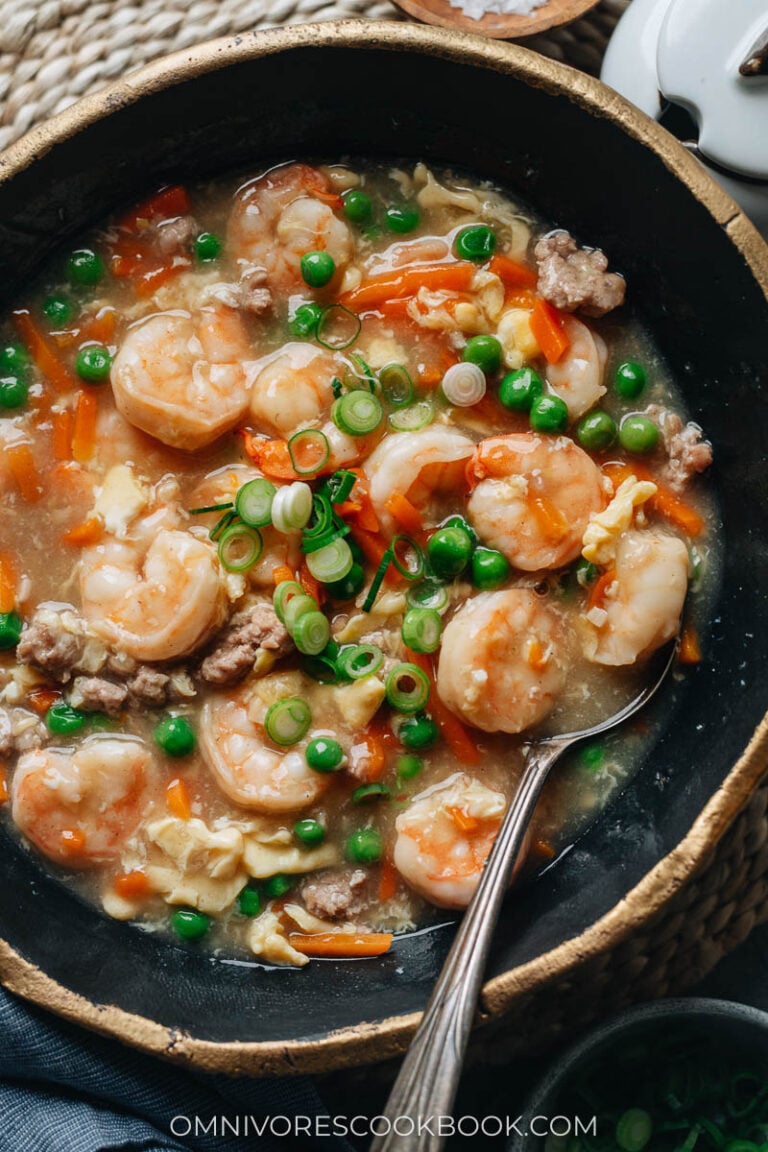 Shrimp with Lobster Sauce - Omnivore's Cookbook