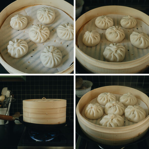 Steamed Pork Buns with Chive (猪肉韭菜包子) - Omnivore's Cookbook