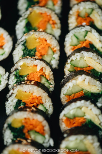 Vegetarian Kimbap - Omnivore's Cookbook