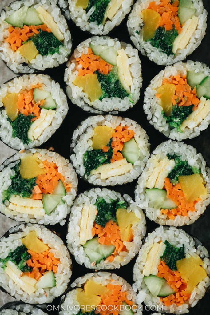Vegetarian Kimbap - Omnivore's Cookbook