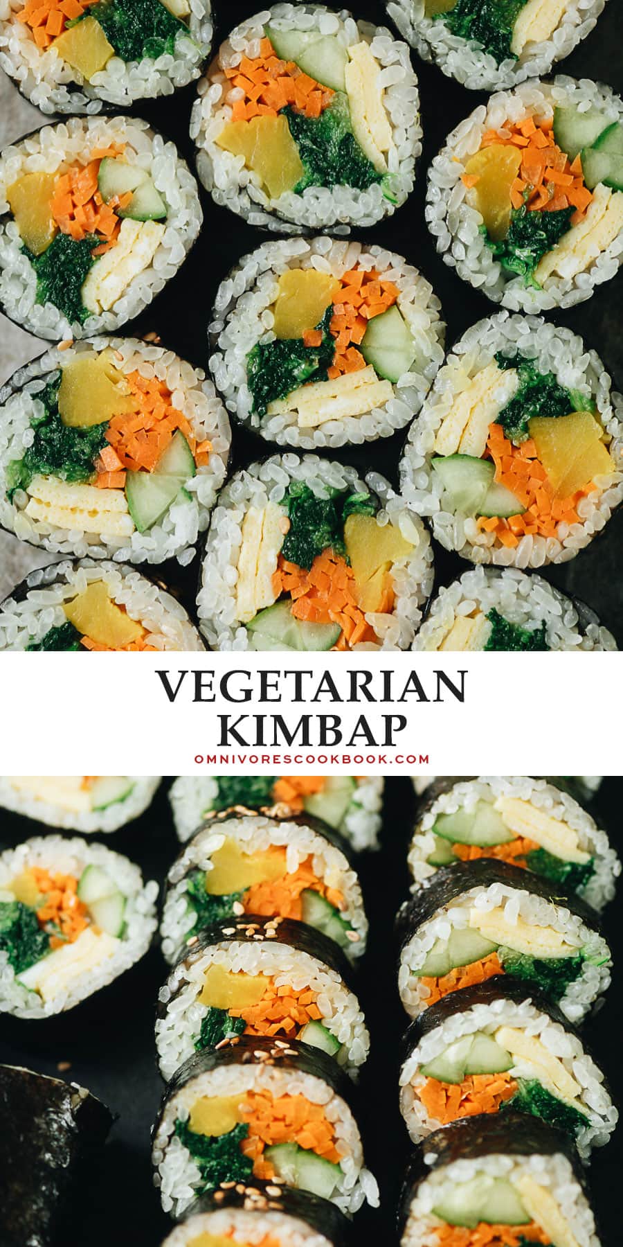 Vegetarian Kimbap - Omnivore's Cookbook