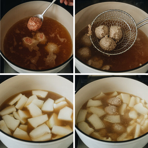 Winter Melon Soup with Meatballs (冬瓜丸子汤) - Omnivore's Cookbook