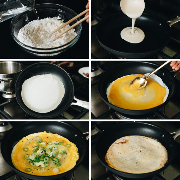 Ji Dan Bing (Chinese Breakfast Pancake, 鸡蛋饼) - Omnivore's Cookbook