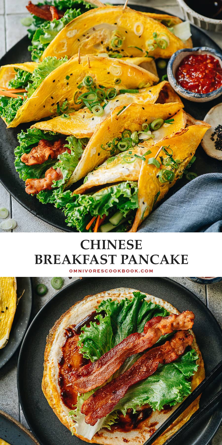 Ji Dan Bing (Chinese Breakfast Pancake, 鸡蛋饼) - Omnivore's Cookbook