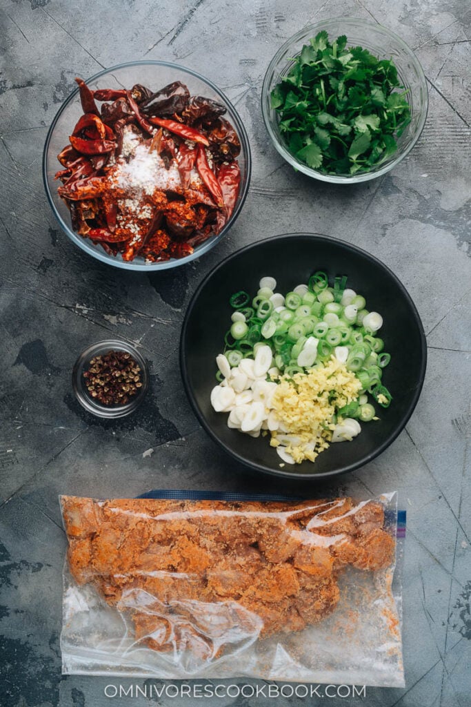 La Zi Ji (Sichuan Mala Chicken, 辣子鸡) - Omnivore's Cookbook