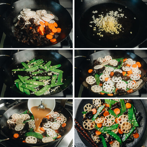 Cantonese Lotus Root Stir Fry 荷塘小炒 He Tang Xiao Chao Omnivores Cookbook