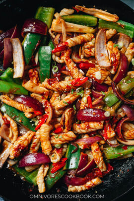 Spicy Squid Stir Fry (爆炒鱿鱼) - Omnivore's Cookbook