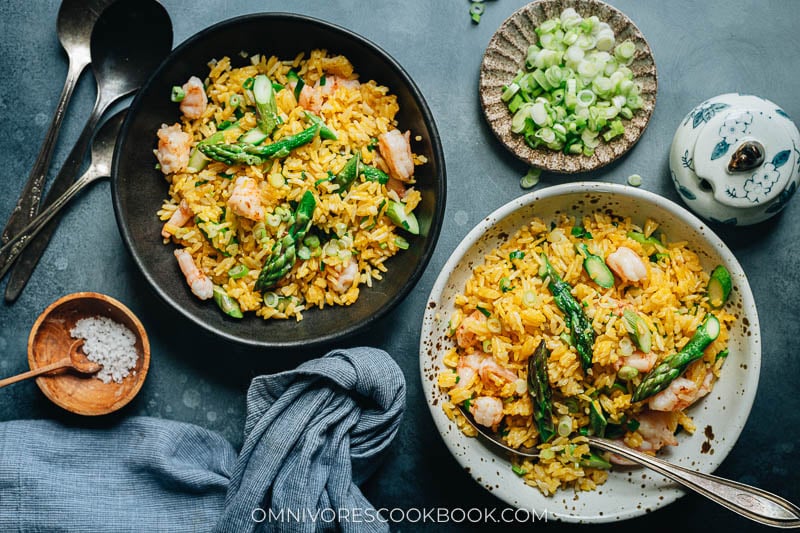 Golden Fried Rice (黄金炒饭, Huang Jin Chao Fan) - Omnivore's Cookbook