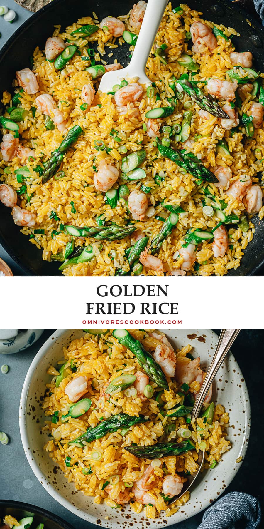 Golden Fried Rice (黄金炒饭, Huang Jin Chao Fan) - Omnivore's Cookbook