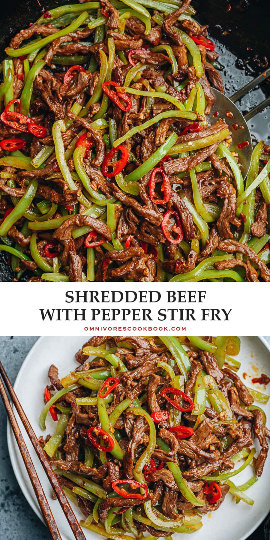 Shredded Beef and Pepper Stir Fry (青椒肉丝) - Omnivore's Cookbook