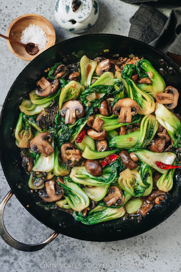 Bok Choy and Mushroom Stir Fry - Omnivore's Cookbook