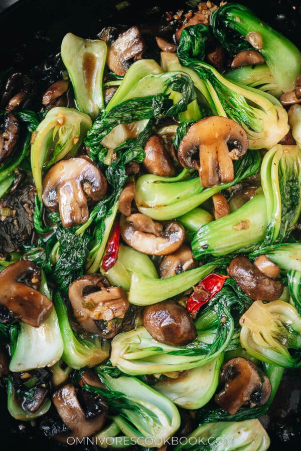 Bok Choy and Mushroom Stir Fry - Omnivore's Cookbook