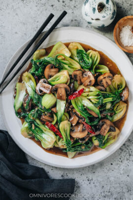 Bok Choy and Mushroom Stir Fry - Omnivore's Cookbook